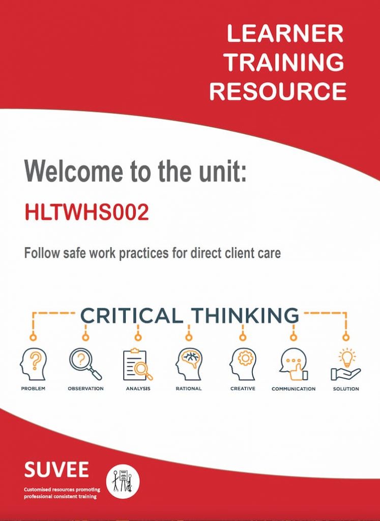 HLTWHS002 – Follow Safe Work Practices for Direct Client Care | Suvee ...