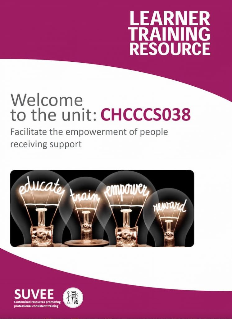 CHCCCS038 – Facilitate the empowerment of people with disability ...